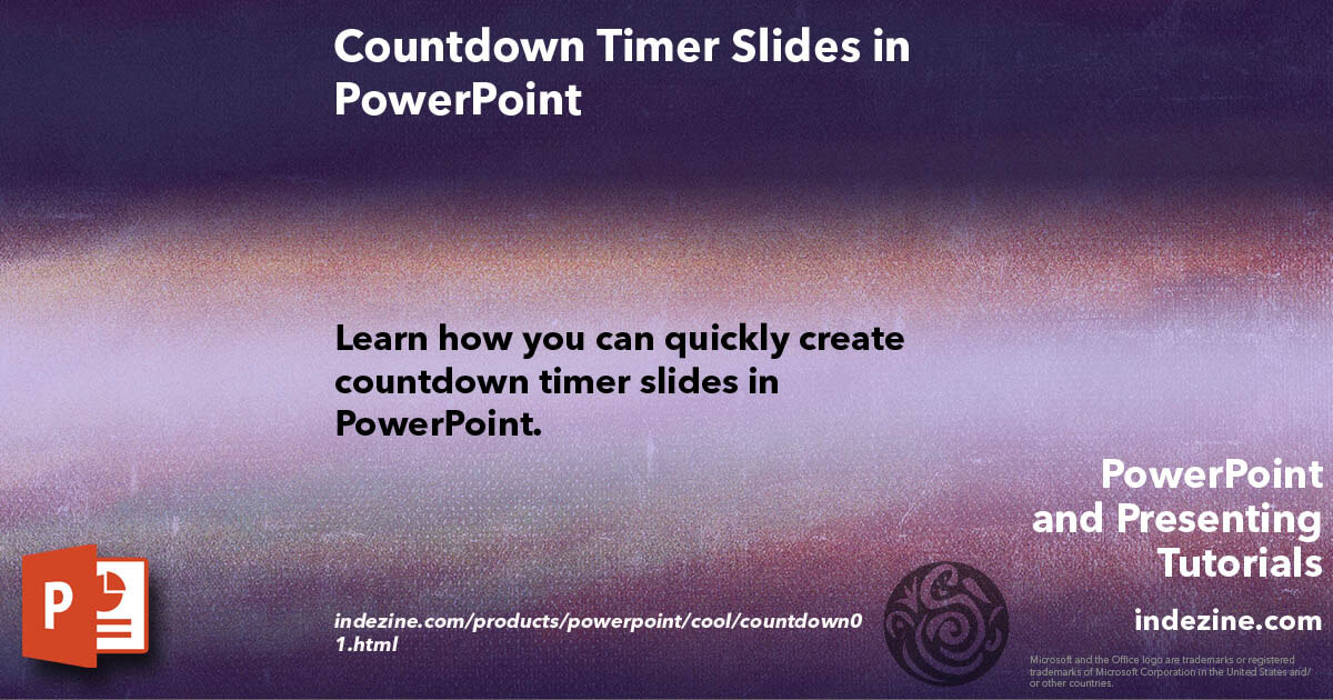Countdown Timer Slides In Powerpoint 2003