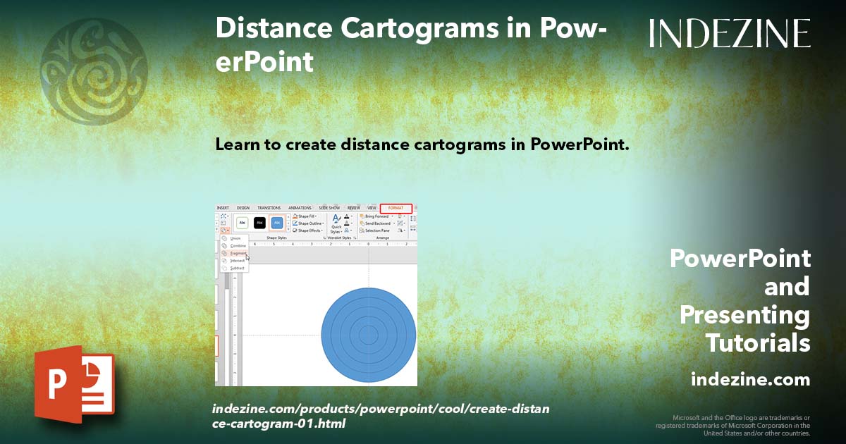 Distance Cartograms in PowerPoint