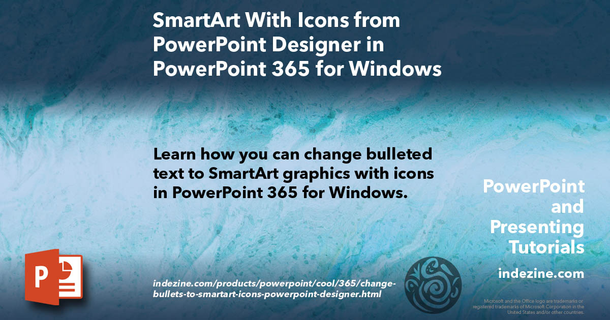 SmartArt With Icons from PowerPoint Designer in PowerPoint 365 for Windows