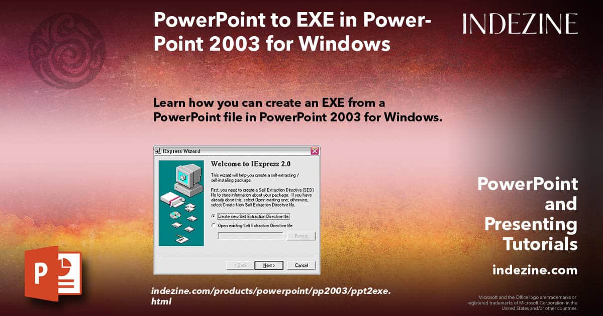 PowerPoint to EXE in PowerPoint 2003 for Windows
