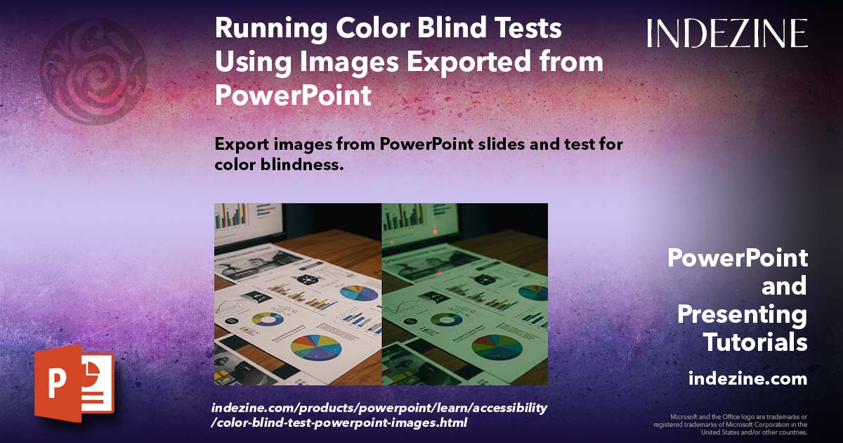 Running Color Blind Tests Using Images Exported from PowerPoint