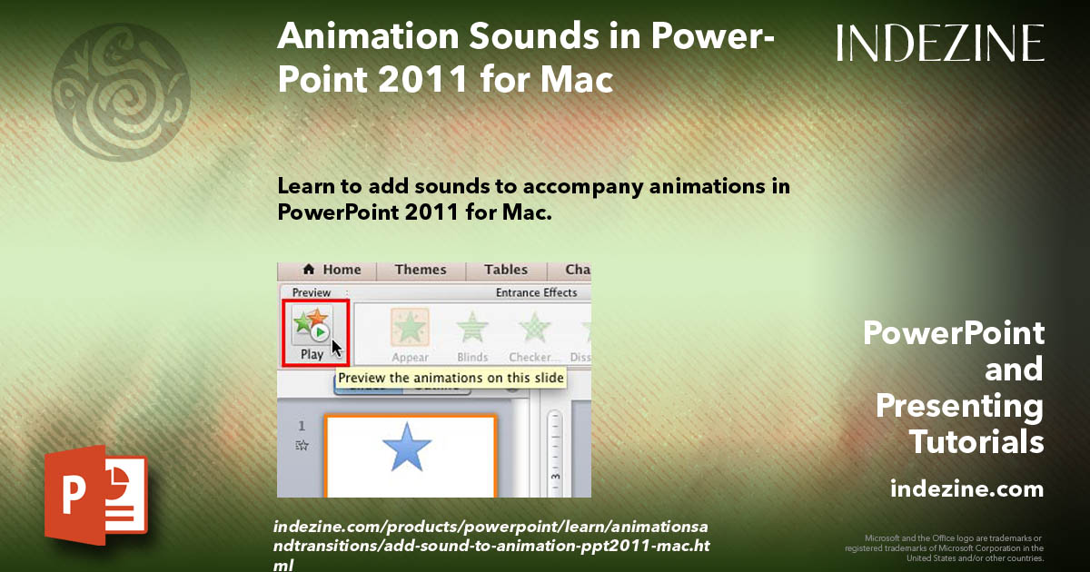 Animation Sounds in PowerPoint 2011 for Mac