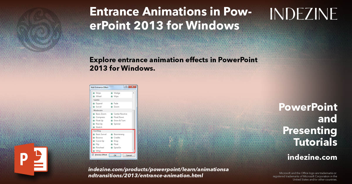 Entrance Animations in PowerPoint 2013 for Windows