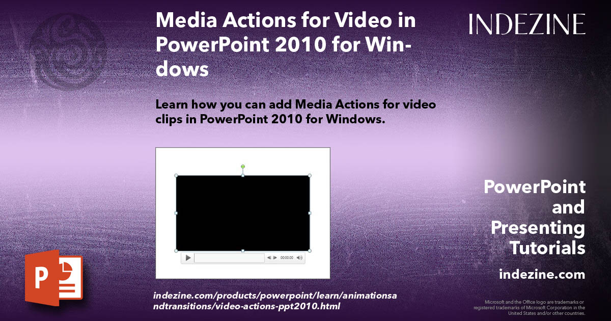 Media Actions for Video in PowerPoint 2010 for Windows