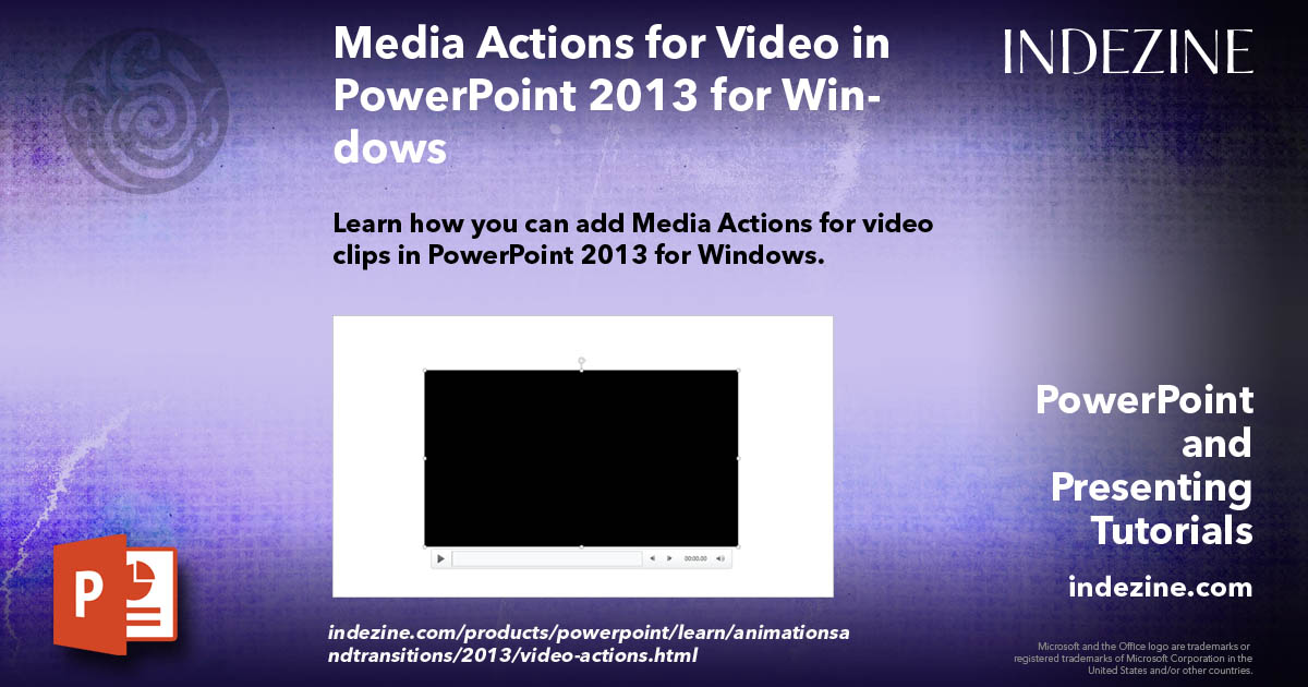 Media Actions for Video in PowerPoint 2013 for Windows