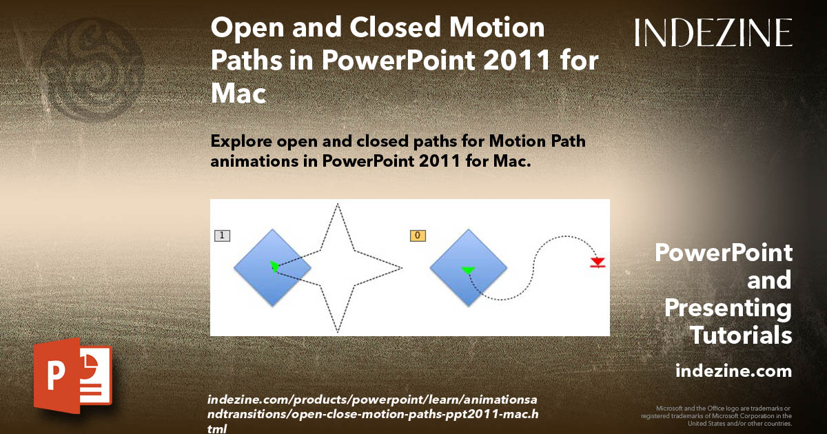 Open and Closed Motion Paths in PowerPoint 2011 for Mac