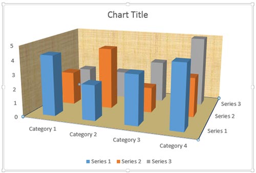 Format Walls and Floor of 3D Charts in PowerPoint 2013 for Windows