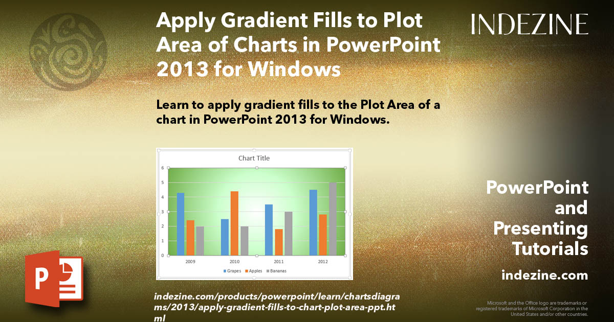 Apply Gradient Fills to Plot Area of Charts in PowerPoint 2013 for Windows