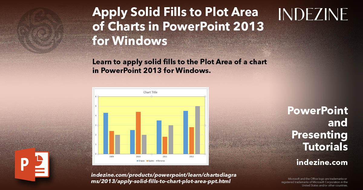 Apply Solid Fills to Plot Area of Charts in PowerPoint 2013 for Windows