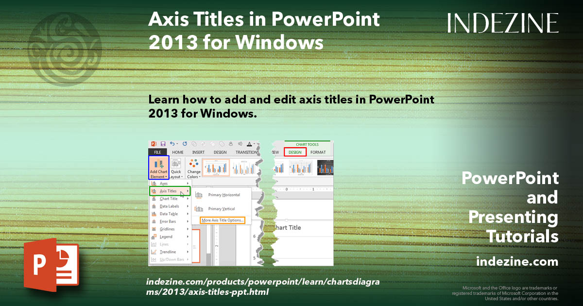 Axis Titles in PowerPoint 2013 for Windows
