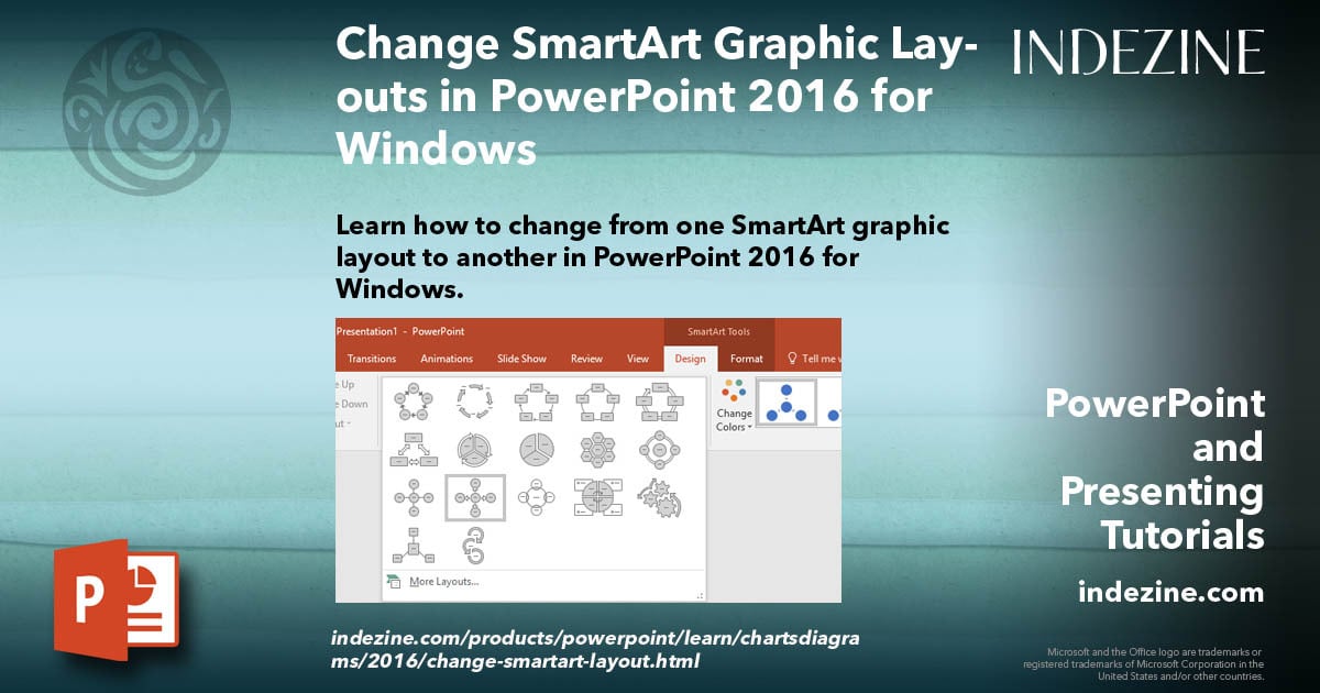Change SmartArt Graphic Layouts in PowerPoint 2016 for Windows