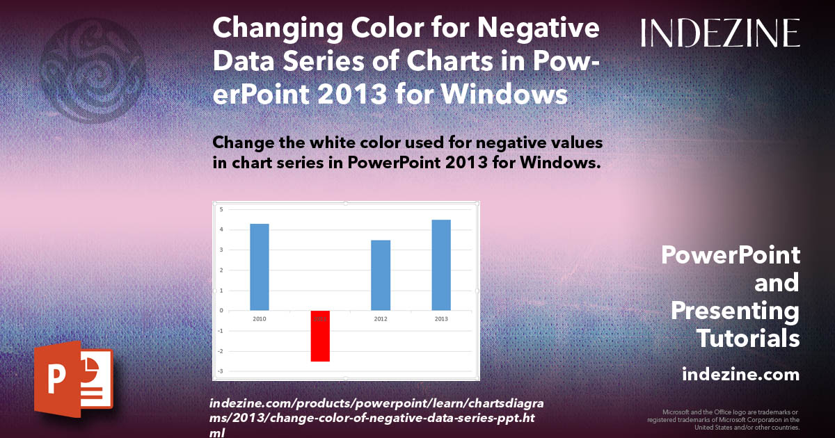 Changing Color for Negative Data Series of Charts in PowerPoint 2013 ...