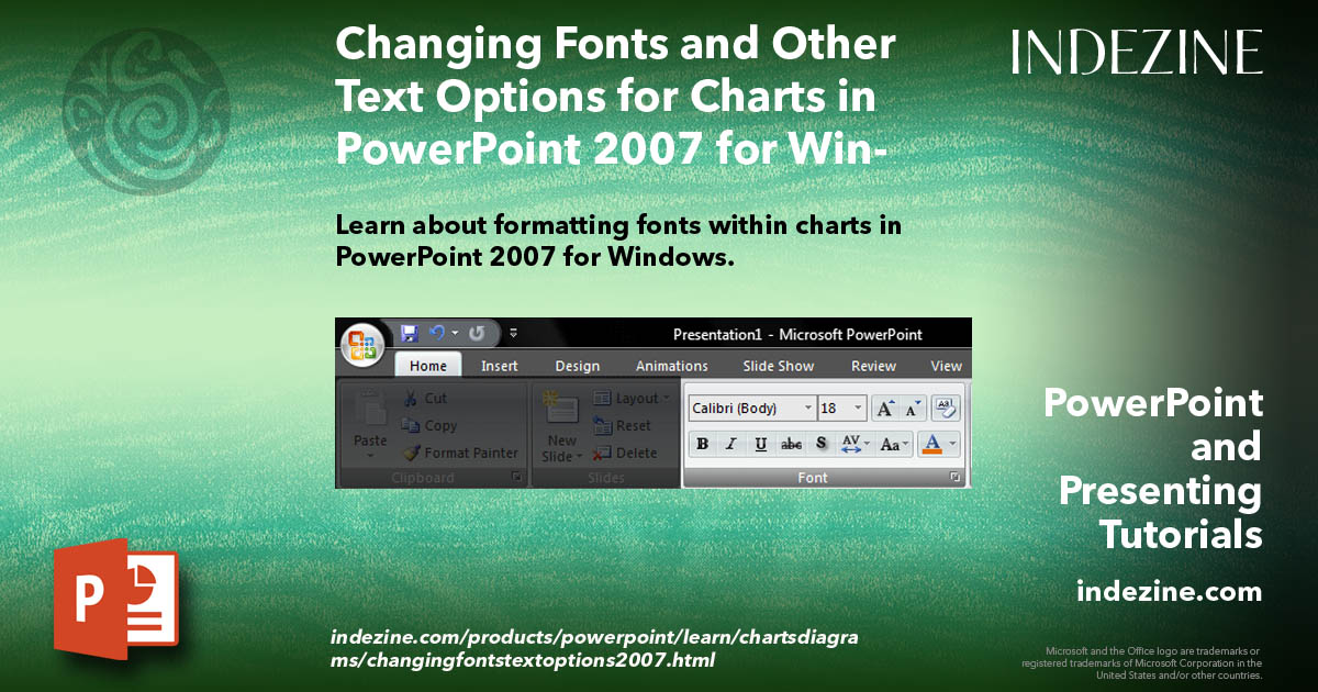 Changing Fonts and Other Text Options for Charts in PowerPoint 2007 for ...