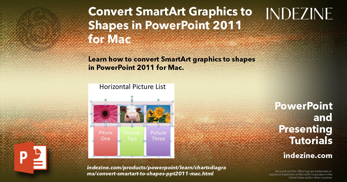 Convert SmartArt Graphics to Shapes in PowerPoint 2011 for Mac
