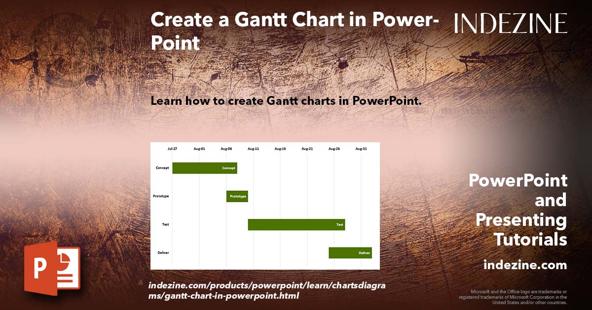 Create a Gantt Chart in PowerPoint