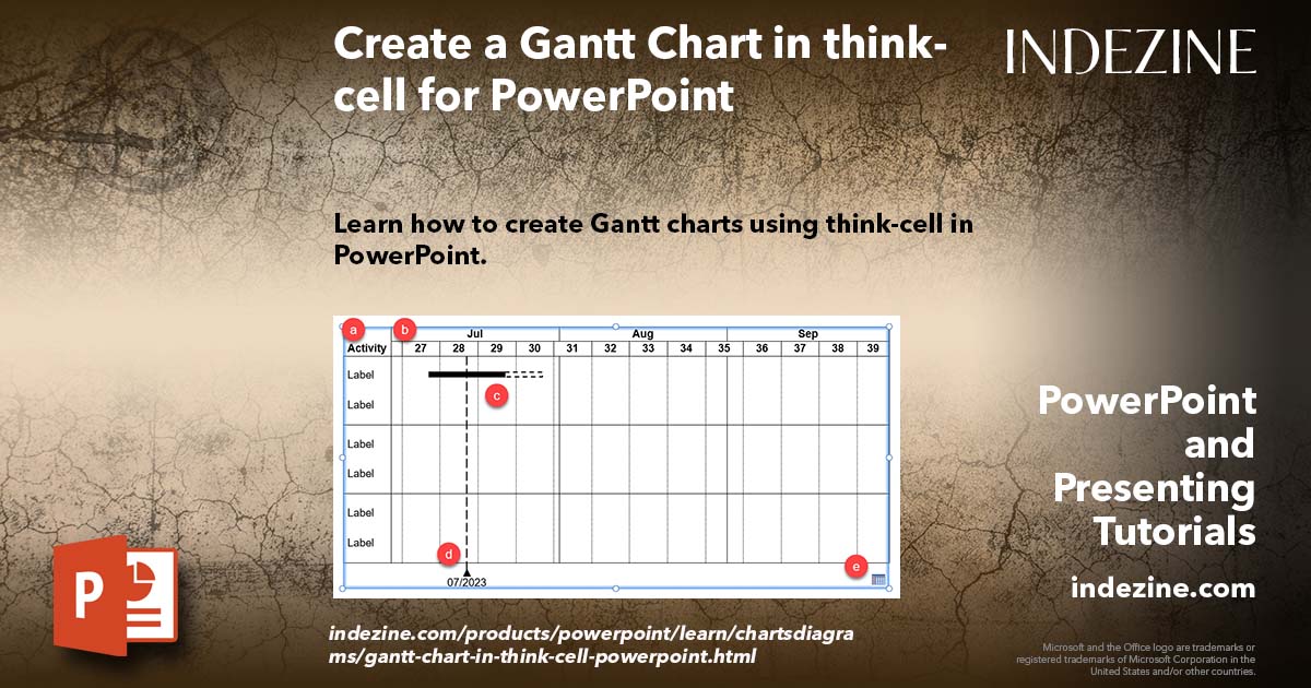 Create a Gantt Chart in think-cell for PowerPoint