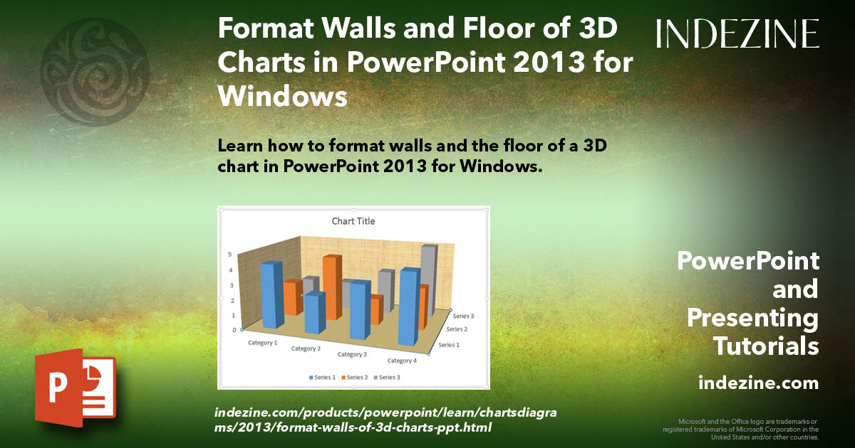 Format Walls and Floor of 3D Charts in PowerPoint 2013 for Windows