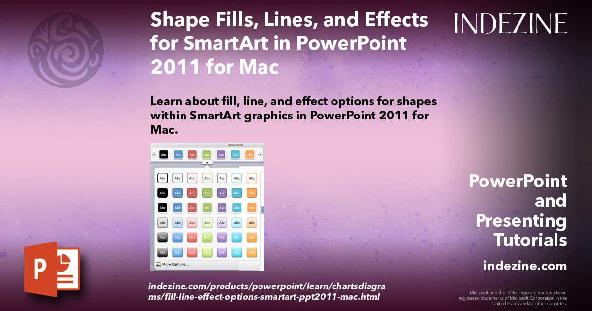 Shape Fills, Lines, and Effects for SmartArt in PowerPoint 2011 for Mac