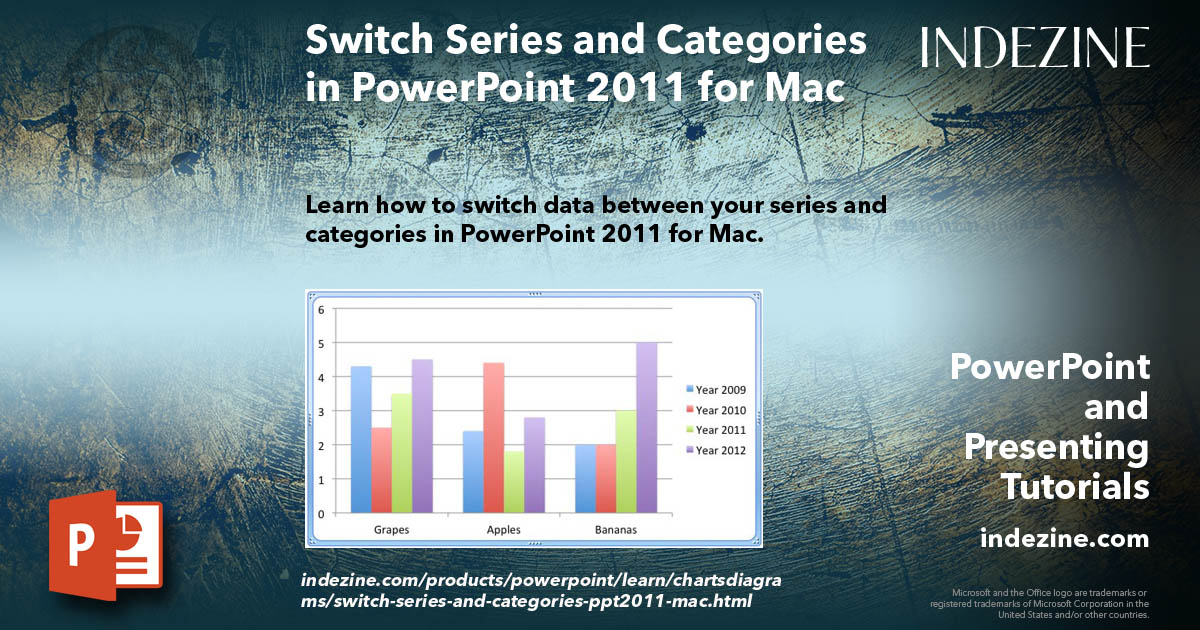 Switch Series and Categories in PowerPoint 2011 for Mac