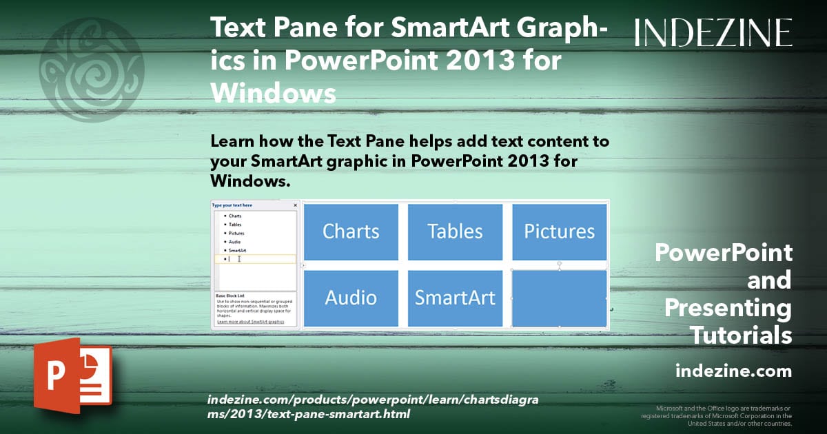 Text Pane for SmartArt Graphics in PowerPoint 2013 for Windows