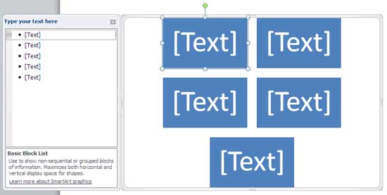 Text Pane For SmartArt Graphics in PowerPoint 2010 | PowerPoint Tutorials