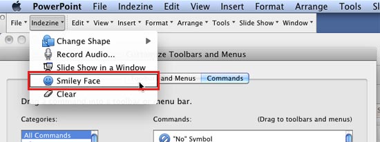 Add And Remove Menu Commands In Powerpoint 2011 For Mac