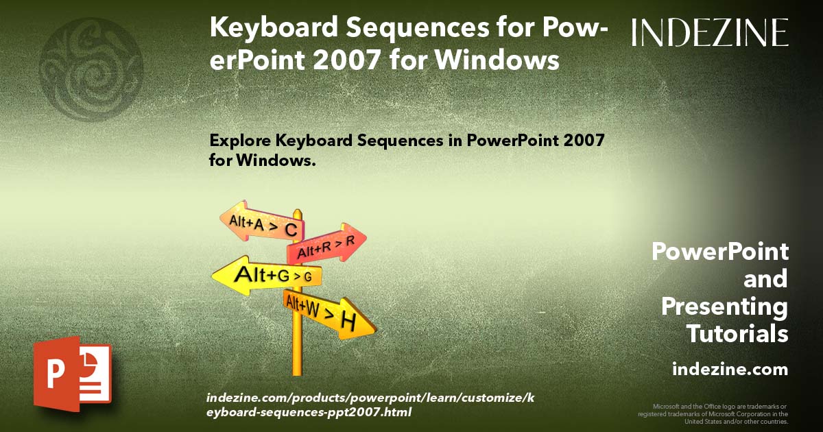Keyboard Sequences for PowerPoint 2007 for Windows
