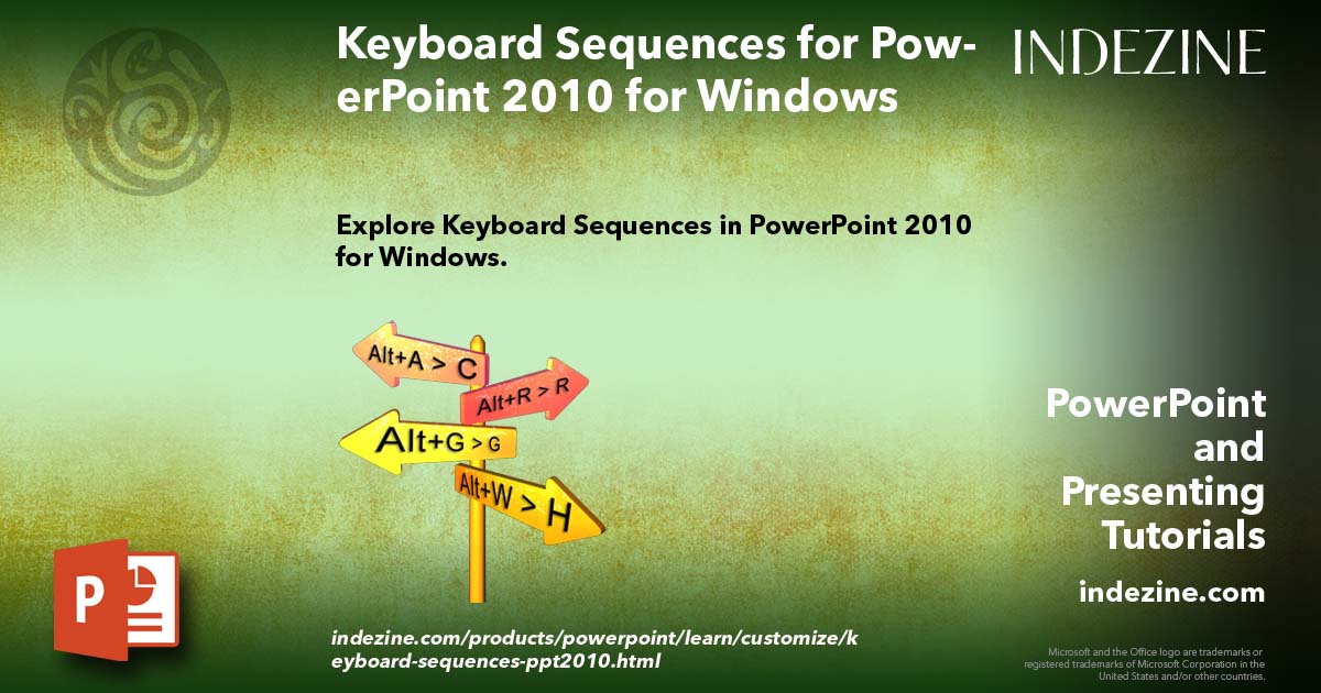Keyboard Sequences for PowerPoint 2010 for Windows