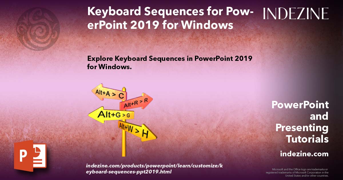 Keyboard Sequences for PowerPoint 2019 for Windows