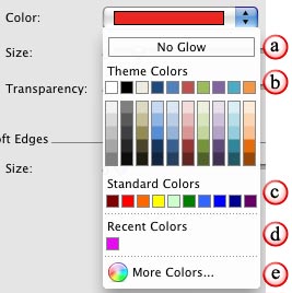 Advanced Glow Options in PowerPoint 2011 for Mac
