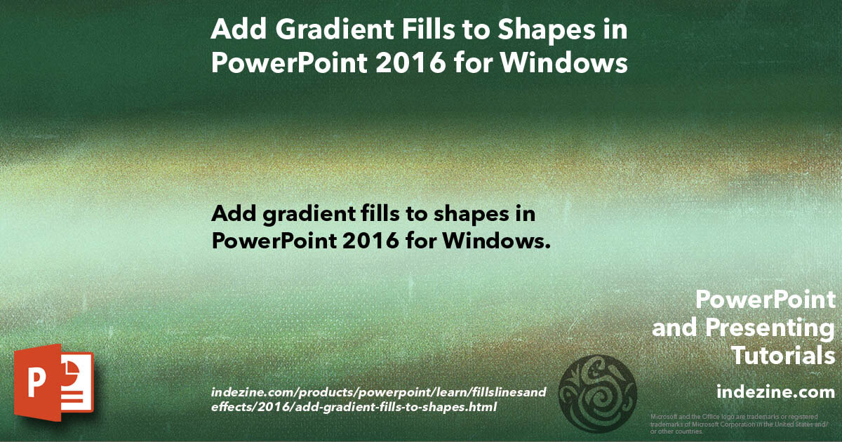 Add Gradient Fills to Shapes in PowerPoint 2016 for Windows