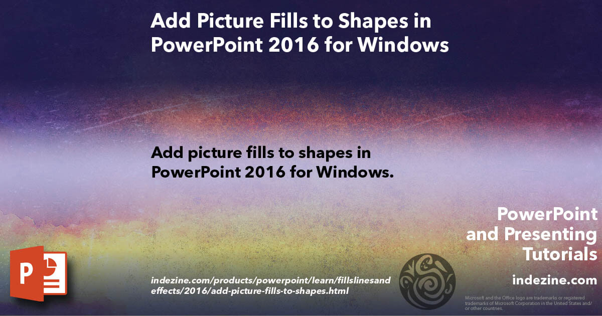 Add Picture Fills to Shapes in PowerPoint 2016 for Windows