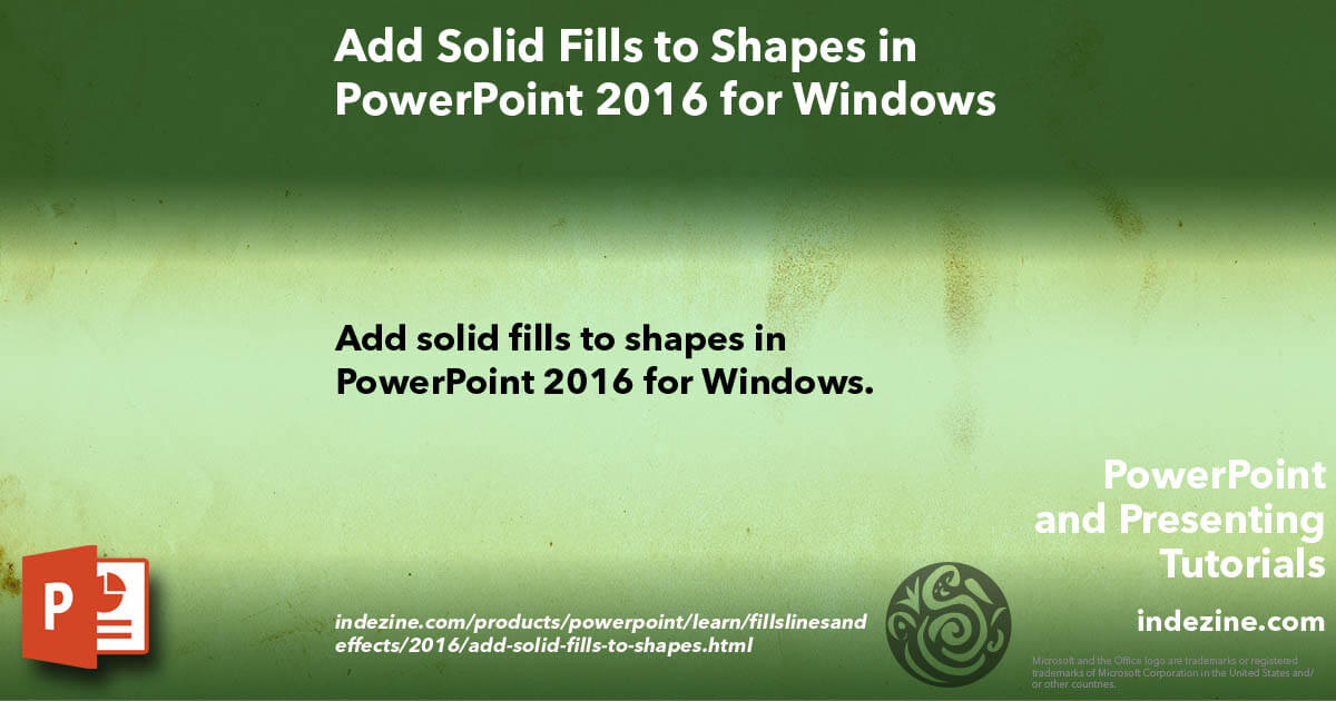 Add Solid Fills to Shapes in PowerPoint 2016 for Windows