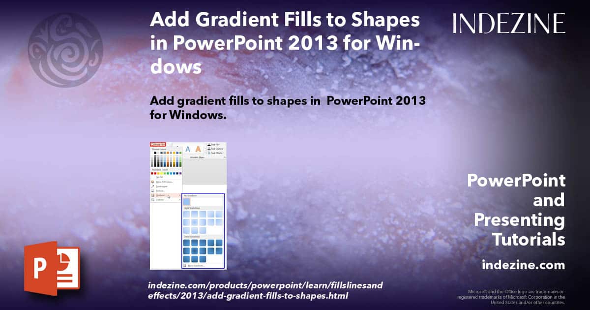 Add Gradient Fills to Shapes in PowerPoint 2013 for Windows
