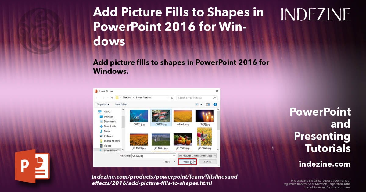 Add Picture Fills to Shapes in PowerPoint 2016 for Windows
