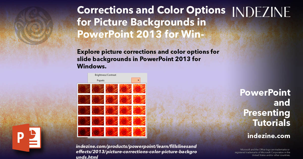 Corrections and Color Options for Picture Backgrounds in PowerPoint ...