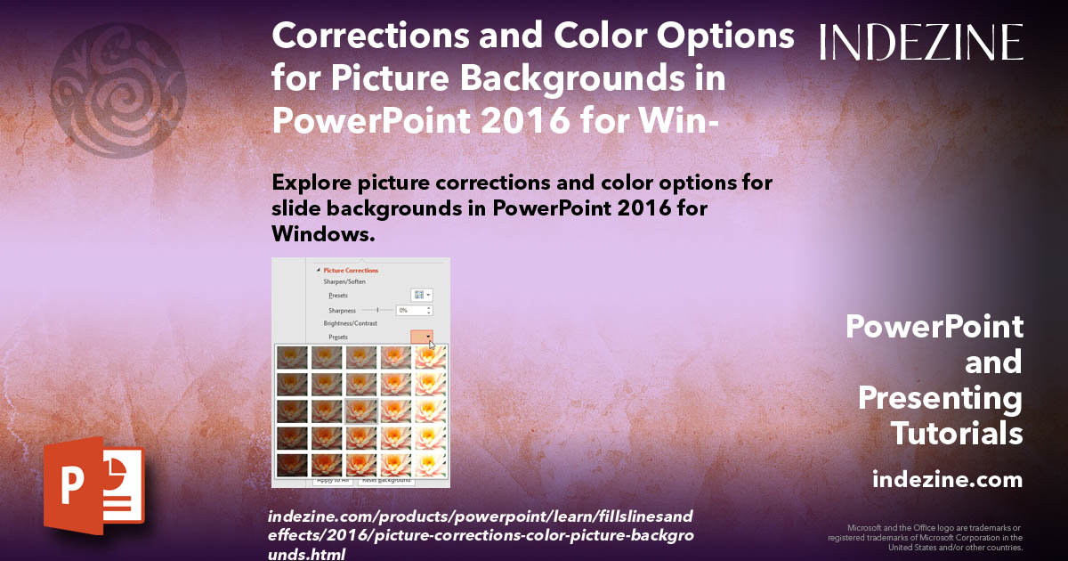 Corrections and Color Options for Picture Backgrounds in PowerPoint ...