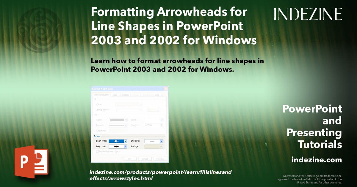 Formatting Arrowheads for Line Shapes in PowerPoint 2003 and 2002 for ...