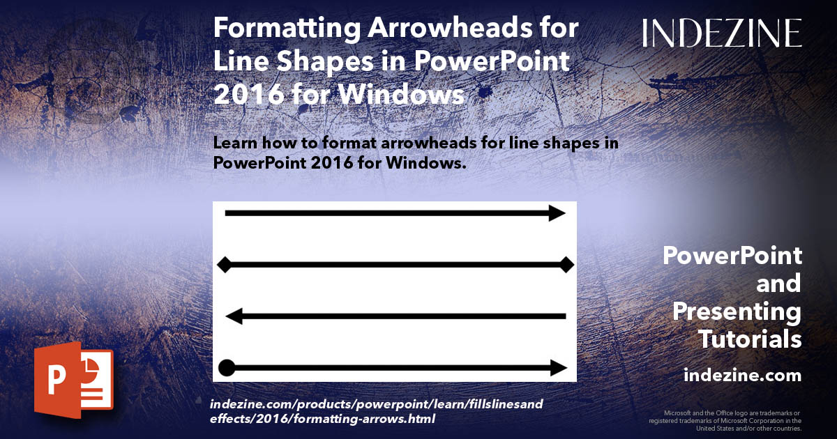 Formatting Arrowheads For Line Shapes In Powerpoint 2016 For Windows