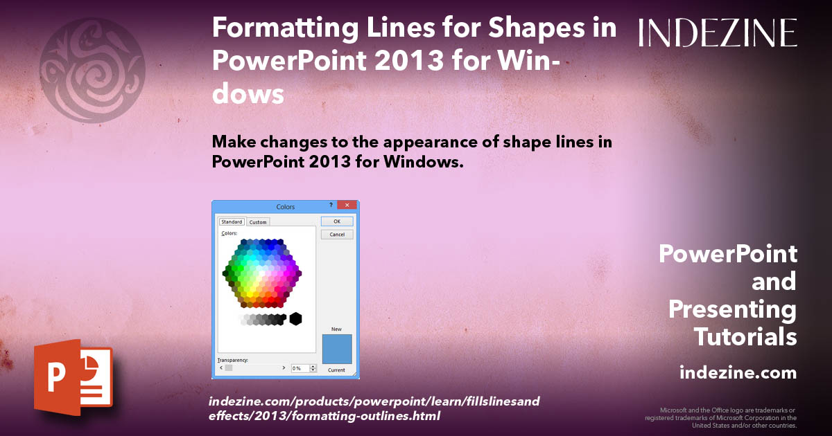 Formatting Lines For Shapes In Powerpoint 2013 For Windows
