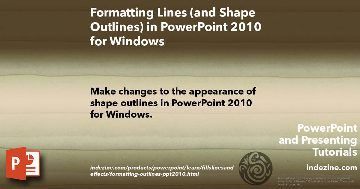 Formatting Lines And Shape Outlines In Powerpoint 2010 For Windows