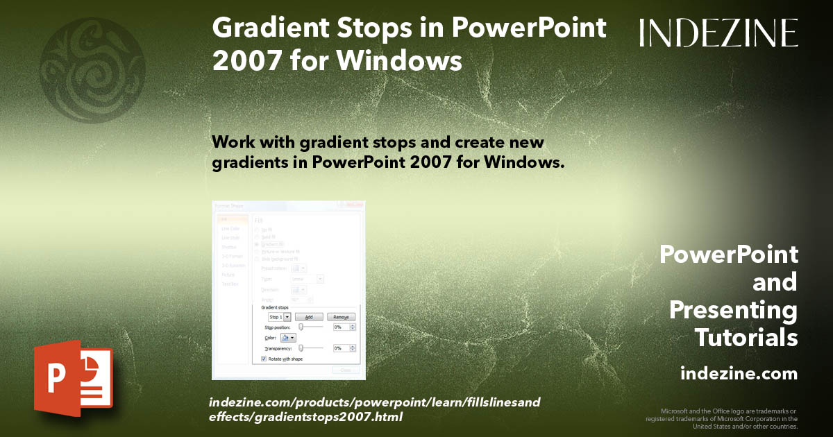 Gradient Stops in PowerPoint 2007 for Windows
