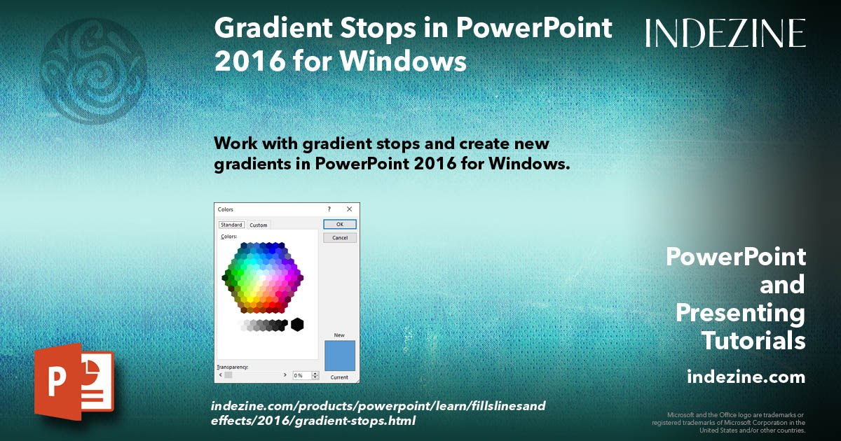 Gradient Stops in PowerPoint 2016 for Windows