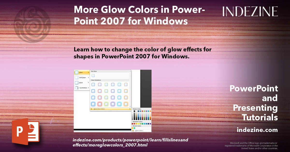 More Glow Colors in PowerPoint 2007 for Windows
