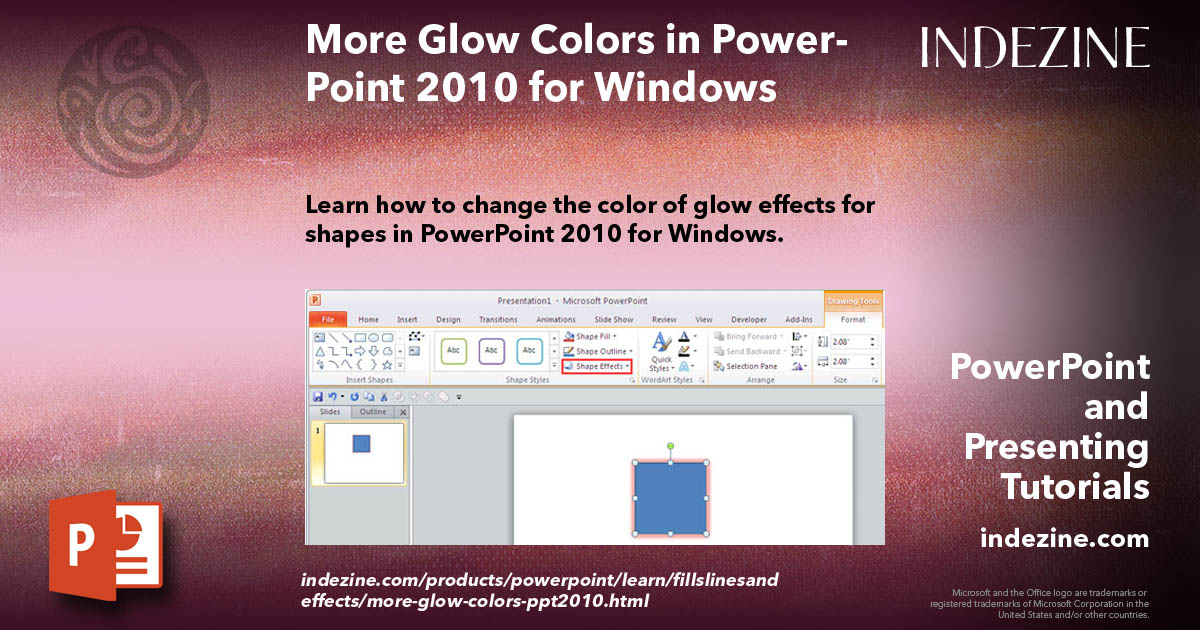 More Glow Colors in PowerPoint 2010 for Windows