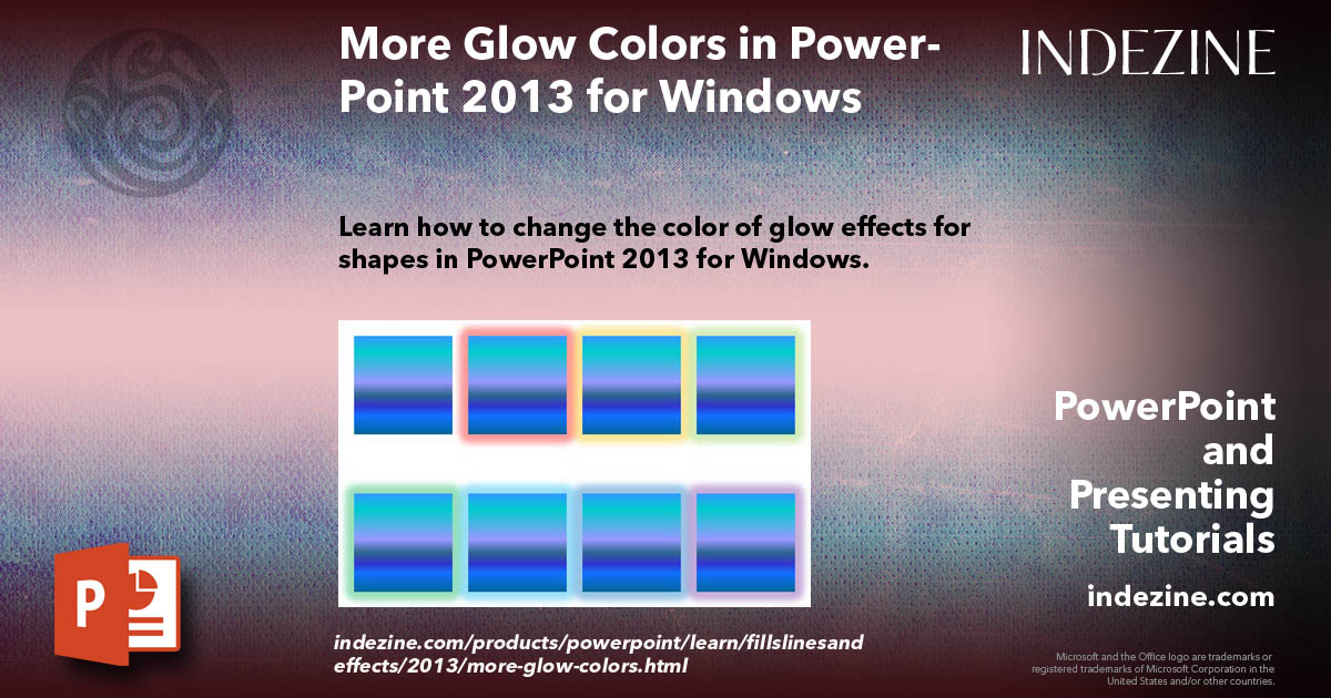 More Glow Colors in PowerPoint 2013 for Windows