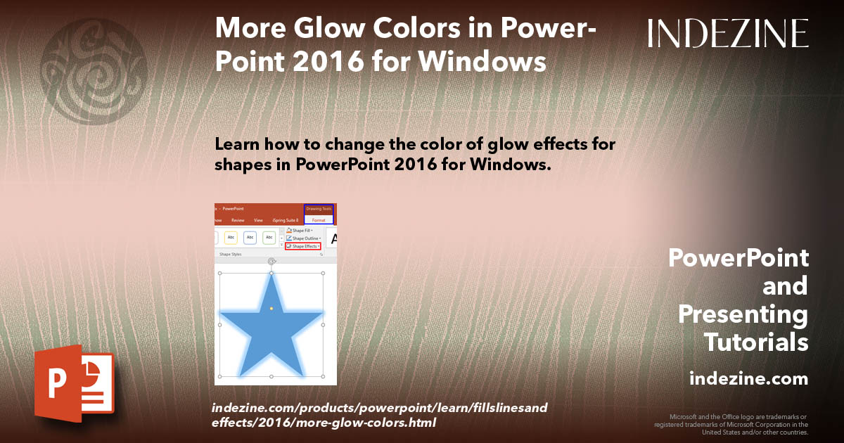 More Glow Colors in PowerPoint 2016 for Windows