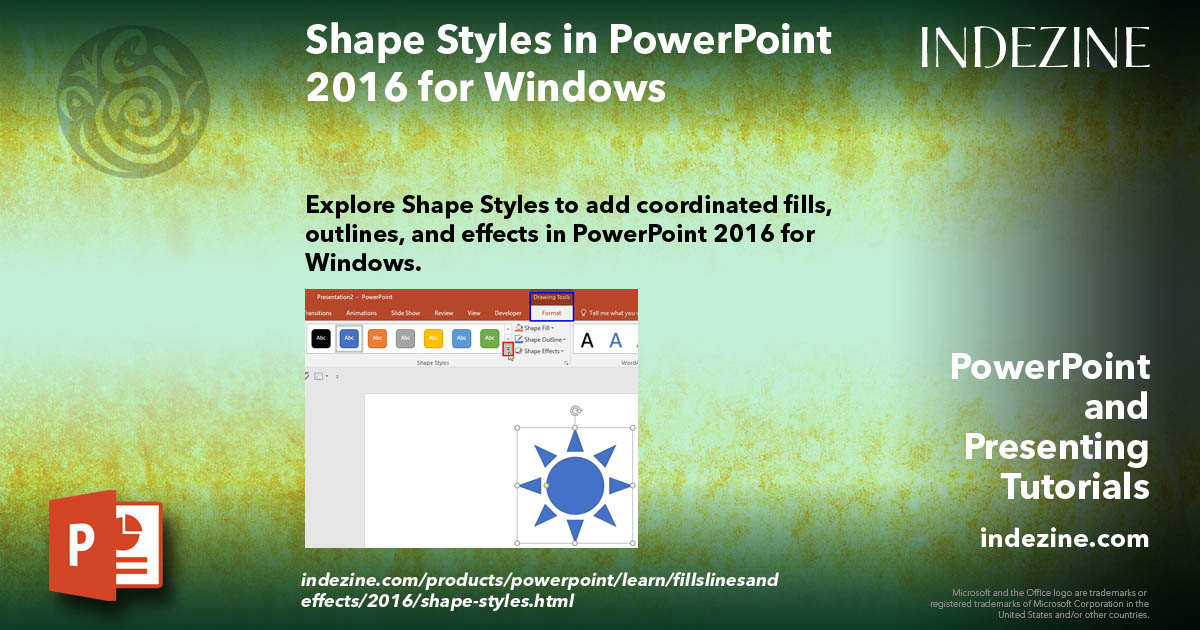 Shape Styles in PowerPoint 2016 for Windows