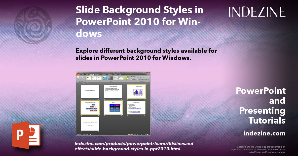 Slide Background Styles in PowerPoint 2010 for Windows