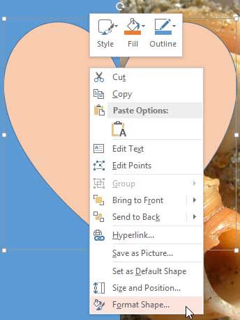 Add Slide Background Fill to Shapes in PowerPoint 2013